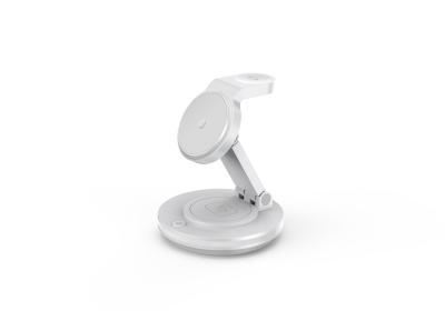 China Powerful 10W 3 In 1 Magsafe Charger Magnetic Portable Charger 180 Degree Angle for sale