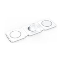 China Portable Foldable All In One Wireless Charger Iphone Iwatch Earphone White Black Color Only 0.35kg for sale