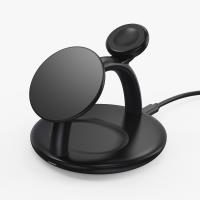 China Portable Triple Charging Station - 15W Magnetic Fast Charging for Phone, Watch, and Headphones, Certified Quality, Space for sale