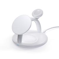China Portable Triple Charging Station - 15W Magnetic Fast Charging for Phone, Watch, and Headphones, Certified Quality, Space for sale