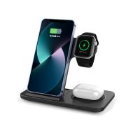 China Black And White 3 In 1 Wireless Charger Type-C Fast environmentally friendly plastic and pc for sale