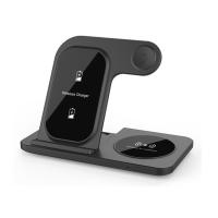 China Black And White 3 In 1 Wireless Charger Type-C Fast environmentally friendly plastic and pc for sale