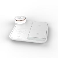 China 4 In 1 Foldable Wireless Charger: Qi Standard, Phone/Watch/Headset Charging, Colorful Lights for sale