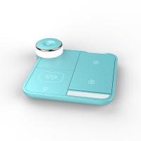 China 4 In 1 Foldable Wireless Charger: Qi Standard, Phone/Watch/Headset Charging, Colorful Lights for sale