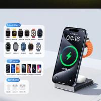 China SC022 3 In 1 Fast Charging Station Magnetic Wireless Charger For Phone for sale
