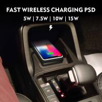 China Micro USB Cable Included Fast Charge Wireless Charging Pad With 12V 2.5A Input for sale