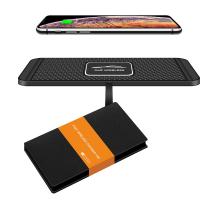 China Convenient Car Wireless Charging With Micro USB Cable Black Color 12V 2.5A Input for sale