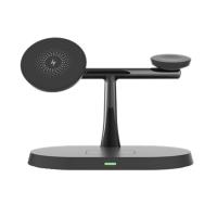 China OEM Holder Wireless Charging Multi-Function For Iphone Earphone Watch Black and white for sale