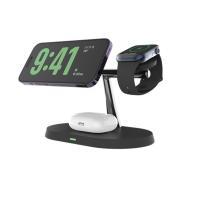 China OEM Holder Wireless Charging Multi-Function For Iphone Earphone Watch Black and white for sale