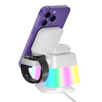 China Night Light Wireless Charger For Smart Watch Earphone Cellphone - X549 Magnetic Charger for sale