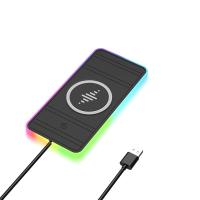 China Fast Car Black Wireless Charger With RGB Light For Apple Phone / Apple Watch for sale