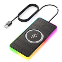 China Silicone Portable Tablet Car Wireless Charging Pad For Apple Phone And Watch On-board charging for sale