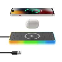 China Silicone Portable Tablet Car Wireless Charging Pad For Apple Phone And Watch On-board charging for sale