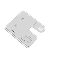 China Custom Logo Aluminum Alloy Bracket Wireless Charger Black Holder With Indicator Light - 15W/10W/7.5W/5W for sale