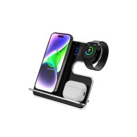 China 9V2A Input Bracket Wireless Charger 15W/10W/7.5W/5W Charging Stand Non-Slip Pad With RGB Colorful Light for sale
