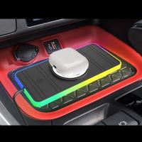 China Black RGB Car Wireless Charging Pad For Apple IPhone/Watch 9V/2A Input Power Protection for sale