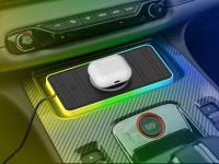 China Apple and Samsung Compatible Car Wireless Charging Pad 2 in 1 USB Wireless Car Charger 15W Fast Charging for sale