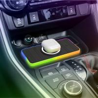 China RGB Car Wireless Charging Pad For Apple IPhone/Watch 15W output Power Protection for sale