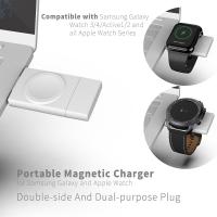 China 2.5W Samsung Apple Watch Charger With Overcharge Protection White/Black Color for sale