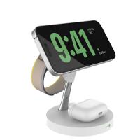 China Factory New Oem 3 in 1 Wireless Charger Stand Magnetic Foldable Wireless Charging Station for iPhone 17 16 15 14 13 Pro Max Apple Watch 8 9 Charger for sale
