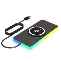 China 15W Magnetic Wireless Charging Car Use Silicone Pad Charger For Qi Phone Apple/Samsung Earbuds for sale