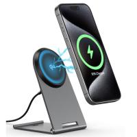 China Wireless Charging Stand Charge Metal Wireless Charger For IPhone Samsung Qi Phones for sale