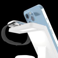 China Foldable Wireless Charging Station for Smartphones Earbuds Watches 3W Watch Charging 15W Phone Output Custom for sale