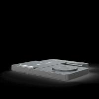 China Three Level Foldable Wireless Charging Station 3W Watch Charging Night Light Feature for sale