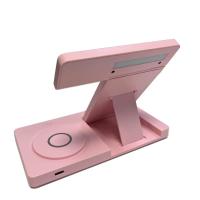 China 15W Fodable Wireless Charging Station in White/Black/Green/Purple/Pink for Watch Charging 3W Output 5W/7.5W/10W/15W for sale