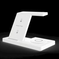 China Wireless Charging Station for Smart Phones Earbuds and Watches with Magnetic Night Light for sale