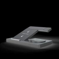China Night Light 3W Foldable Wireless Charging Station with Custom Logo for sale