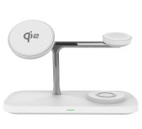 China Qi 2 Adjustable Magnetic Wireless Charger Hub For Apple/Samsung Watch for sale
