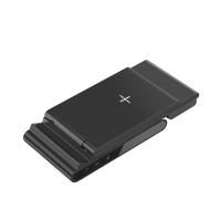 China Holes Design Folding Wireless Charger ABS PC 21W White/Black All In One Wireless Charger Stand for sale