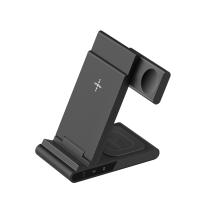 China 3-In-1 Multifunctional Foldable Wireless Charging Stand for Smartphones for sale