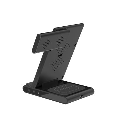 China Foldable 3 In 1 Magnetic Wireless Charging Station for Smart Phones And Watches for sale