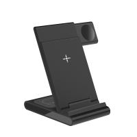 China Foldable 3 In 1 Magnetic Wireless Charging Station for Smart Phones And Watches for sale