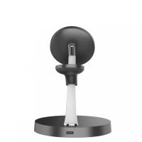 China 3W Watch Position 15W Base Position Folding Wireless Charging Stand With Zinc Alloy ABS Body for sale