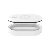 China Multifunctional UV disinfection box with folding wireless charger for smart phone watch and earbud for sale