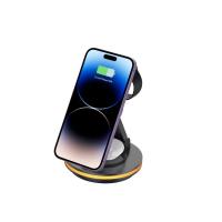 China Multifunctional 4 In 1 Wireless Charger Station White/Black/Grey/Purple PD/QC 5V/3A 9V/2A 12V/1.5A for sale