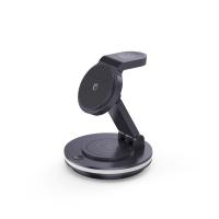 China Wireless Charging Station ABS Acrylic 4 In 1 Stand CE FCC RoHS Certified for sale