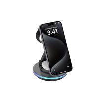 China 4 In 1 Magnetic Rotary Wireless Charging Station Foldable Stand PD/QC Input CE/FCC/RoHS Certified for sale