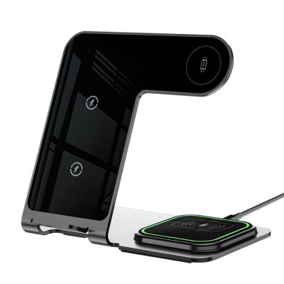 China Aluminum 15W Wireless Charging Stand for Qi Standard Smart Phone for sale