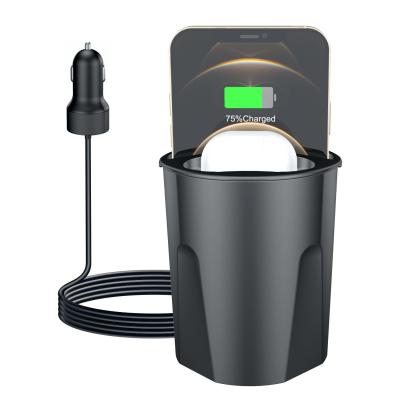 China Cup-shape Charger 15W Wireless fast Charging with 5V/2A USB output for sale
