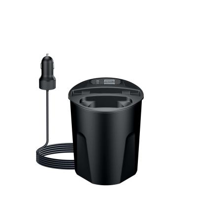 China 15W Fast Charge Wireless Charging Cup Car Charger Black Color For Cars for sale