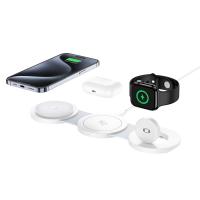 China 3-in-1 Wireless Charger For Phone Apple Watch And Airpod With Customized Logo for sale