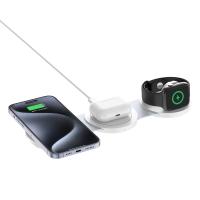 China 3-in-1 Wireless Charger For Phone Apple Watch And Airpod With Customized Logo for sale