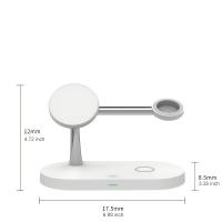 China 4-in-1 Wireless Charging Station With Earphone Night Light And IWatch Charger Holder for sale