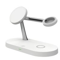 China 4-in-1 Wireless Charging Station With Earphone Night Light And IWatch Charger Holder for sale