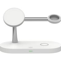 China 4-in-1 Wireless Charging Station With Earphone Night Light And IWatch Charger Holder for sale