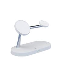 China 3W Earphone Charging 5-in-1 Magnetic Wireless Charger with USB Output CE/FCC/RoHS Approved for sale